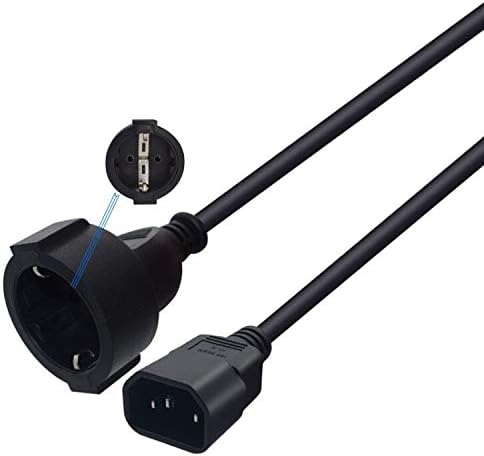 30CM UPS/PDU Power Lead IEC 320 C14 to CEE 7/7 European Female Schuko ...