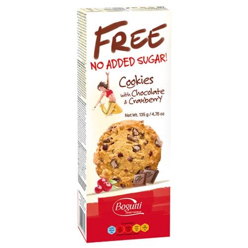Bogutti Cookies with Chocolate & Cranberry, No Added Sugar, 135 g ...