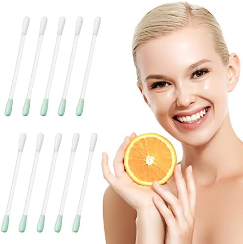 Amazon.com : 100 Pcs Cotton Makeup Remover Swabs, Disposable Vitamin E ...