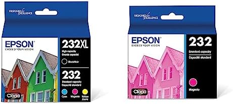 Amazon.com: Epson T232 Standard-Capacity Color and High-Capacity Black ...