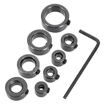 SEWOART 3-16mm Drill Depth Stop Ring Stump Drill Bit Limiter Adjustable ...