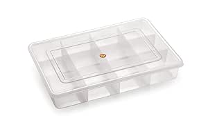 Nakoda 12 Star Storage Box for Multipurpose Use,Transparent, (32 x 22.5 ...