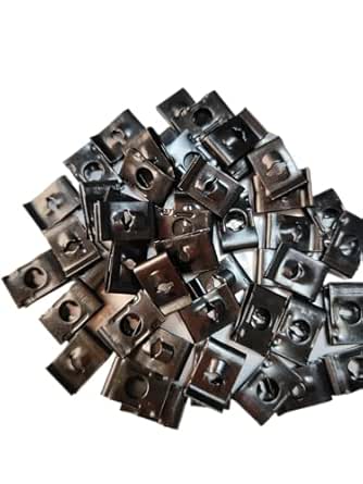 Amazon.com: Yuecarcar 8 U -Style Clip-On Nut,U-Type Fasteners 50 Pcs ...