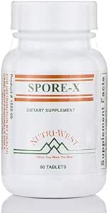 Amazon.com: Spore-X - 90 Tablets by Nutri West : Health & Household