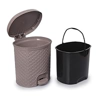 Cello Classic Plastic Pedal Dustbin, 12 litres, Grey : Amazon.in: Home ...
