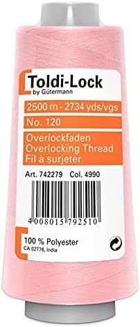 Amazon.com: Gutermann Toldi Lock Overlocking Sewing Thread 2500m 1005 ...