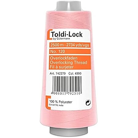 Amazon.com: Gutermann Toldi Lock Overlocking Sewing Thread 2500m 9360 ...