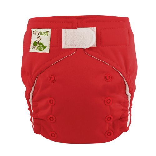 Amazon.com : Tiny Tush Elite Mini Pocket Diapers, Aplix Red : Baby ...
