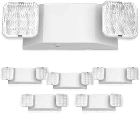 FREELICHT 6 Pack Emergency Lights, Emergency Light for Business, LED ...