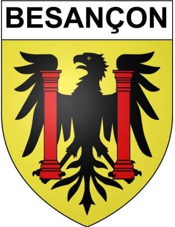 Besançon 25 ville Stickers blason autocollant adhésif - Taille : 4 cm ...