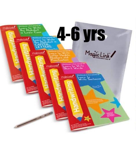 The Non Joined-up Magic Link Handwriting Workbooks 1-5: Unique Magic ...