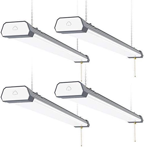 4 pack 100W LED Shop Light 1.1M 120V 5000K 3.6FT Linkable Shop Light ...