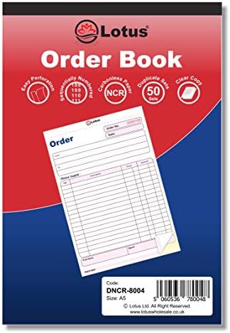 Ocean Pads Purchase Order Book Duplicate, A5 148 x 210mm, 2-Part ...