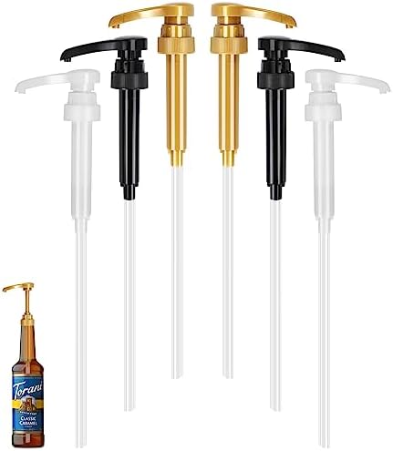Amazon.com: 6-Pack Coffee Syrup Pump, For Vanilla Syrup Coffee ...