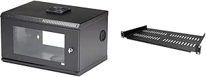 Amazon.com: StarTech.com 6U Wall Mount Network Cabinet w/Lockable Door ...