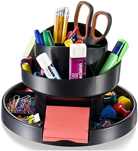 Amazon.com : Officemate Deluxe Rotary Organizer, 16 Compartments ...