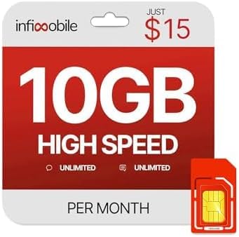Amazon.com: Prepaid Unlimited Plan: 1 Month | 10GB High-Speed Data Per ...
