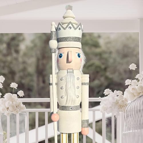 CDL 48" 4ft tall life-size large/giant gold glitter Christmas wooden ...