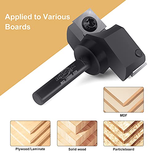 Snapklik.com : CNC Spoilboard Surfacing Router Bit, 1/4 Shank 1-1/2 ...