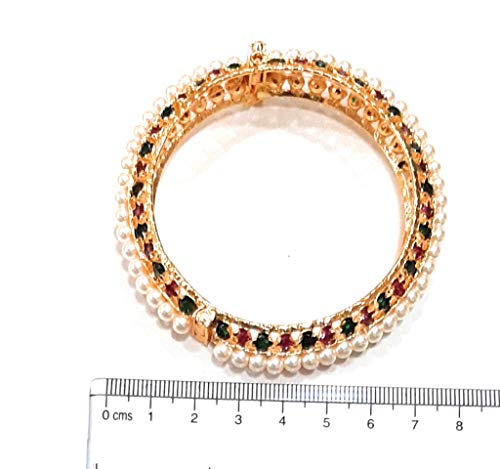 Buy Moteeya traditional Maharashtrian Red Green Kalyani Moti tode ...