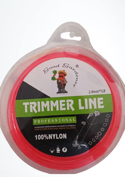 Garden Nylon Trimmer LINE Round Sleeve 50 Meter with 2.4 MM Thickness ...