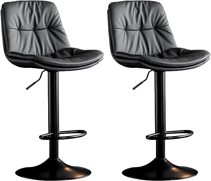 AADINATH FURNITURE Evester High Counter Bar Stool 360° Rotating Dining ...