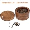 Amazon.com: ZOVANO Acacia Wood Salt Cellar Bowl Box, Elegant Salt ...