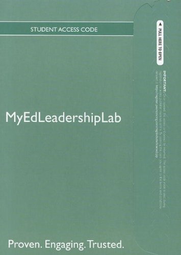 New Myedleadershiplab with Pearson Etext - Standalone Access Card- For ...