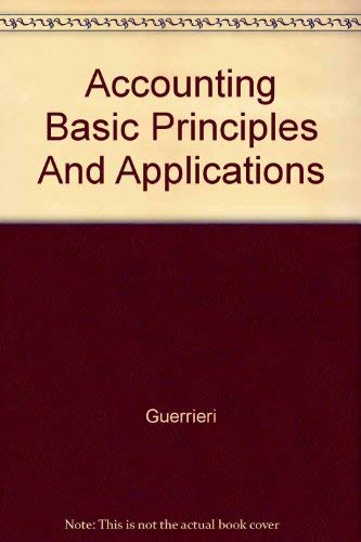 Amazon | Accounting: Basic Principles and Applications Text with Study ...