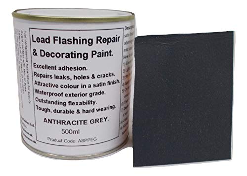 1 x 500ml Anthracite - Dark Grey. Lead Flashing - Roof Repair And ...