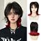 Amazon.com : Dai Cloud Black Red Mullet Wig for Women Layered Shaggy ...
