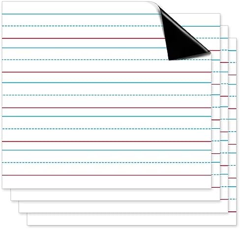 Amazon.com: Patelai 4 Pcs Jumbo Magnetic Notebook Paper for Classroom ...