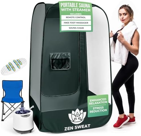 Amazon.com : Portable Sauna for Home | 2.6L Steam Sauna, Remote, & Foot ...