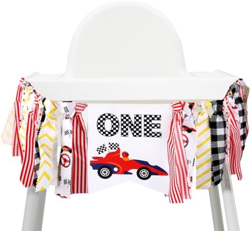 Amazon.com: Racing High Chair Banner - Racing First/1st Birthday Party ...