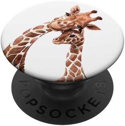Amazon.com: Cute Giraffe With Flowers Giraffe Floral PopSockets ...