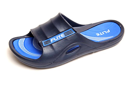 2% OFF on FLITE Men's Black and Blue House Slippers (FL-185) on Amazon ...