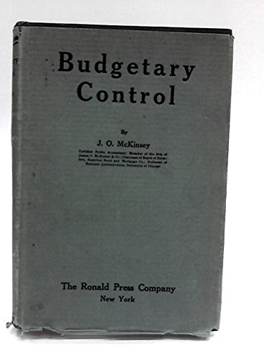 BUDGETARY CONTROL.: McKinsey, James O.: Amazon.com: Books