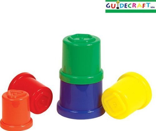 Amazon.com : Guidecraft Stack'N Sort Cups # G16902 : Sorting And Stacking Baby Toys : Toys & Games