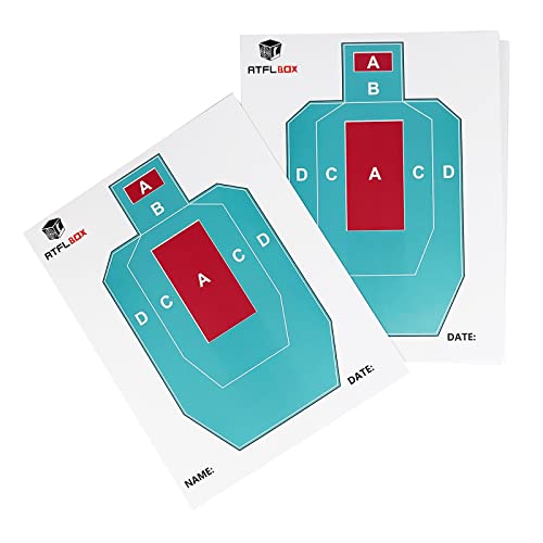Snapklik.com : Atflbox 7 X 9 Inch BB Gun Silhouette Paper Targets For ...