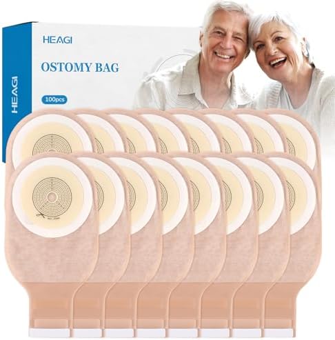 Amazon.com: 100 Pack Colostomy Bags Ostomy Supplies, One Piece Ostomy ...