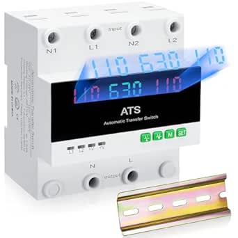 Amazon.com: 63Amp AC110V Automatic Transfer Switch with LED Display, 50 ...