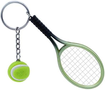 Sports Keychain Key Ring Cute Sport Charm Tennis Ball Key Chain Car Bag ...
