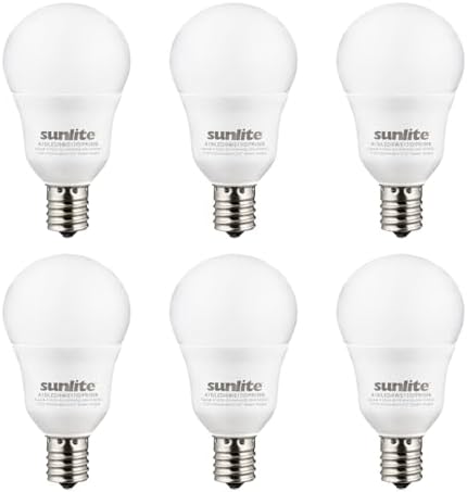 Sunlite A15 E17 LED Bulb, Intermediate Base Light Bulbs, 6 Watts (40W ...
