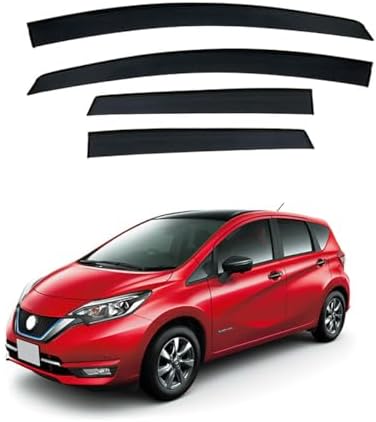 Amazon | サイドバイザー 適用 日産 ノート NOTE E11/E12 /E13 外装ドアバイザー レインシールド ウィンドウ バイザー 雨よけ バイザー 貼付済 (MK2-E12 ...
