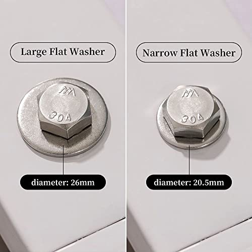 Snapklik.com : (6 Sets) 3/8-16 X 3 Stainless Steel Hex Bolts & Hex Nuts ...