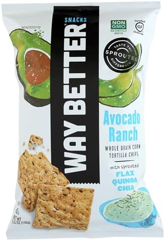 Amazon.com: Way Better Snacks Sprouted Gluten Free Tortilla Chips ...