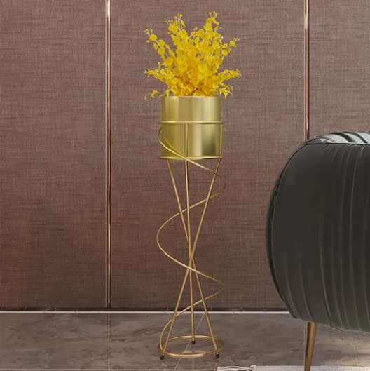 NU INVENTION Modern planter stand with metal pot flower pot stand ...