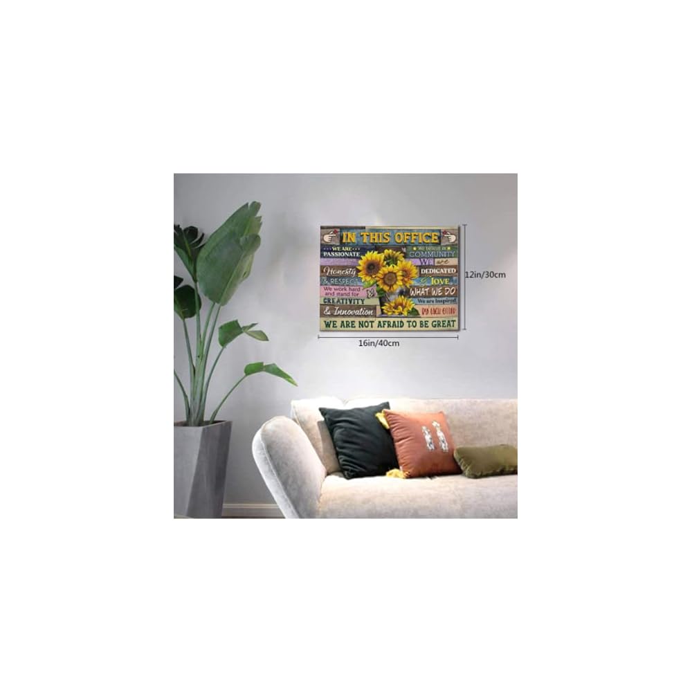 Buy Sunflower Inspirational Wall Art For Office Motivational Wall Art ...