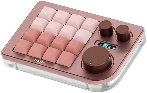Amazon.com: KEEBMONKEY Megalodon Triple Knob Macro Pad Programmable Designer Mini Keyboard 16 ...