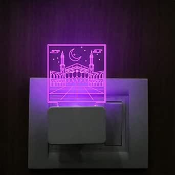Buy StarLaser Kaaba Minor 3D led Light Islamic Makkah Madina Plug Night ...